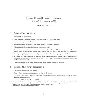 Fillable Online System Design Document Template Fax Email Print PdfFiller