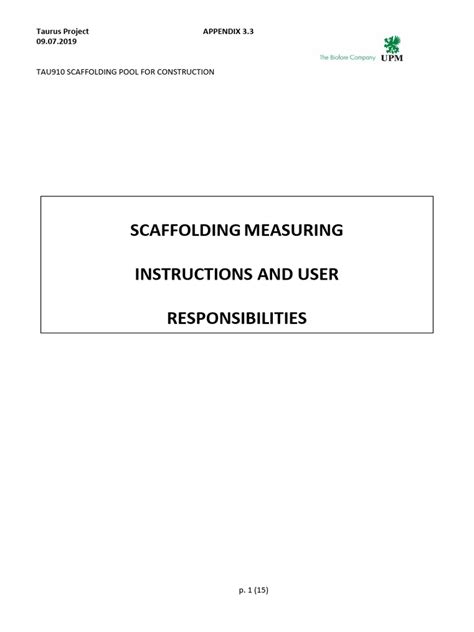 Scaffolding Calculation Sheet Pdf