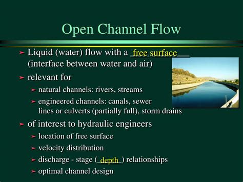 PPT Open Channel Flow PowerPoint Presentation Free Download ID