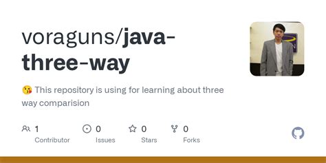 GitHub Voraguns Java Three Way This Repository Is Using For