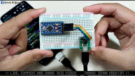 Cara Upload Program Coding Arduino Pro Mini Menggunakan Handphone