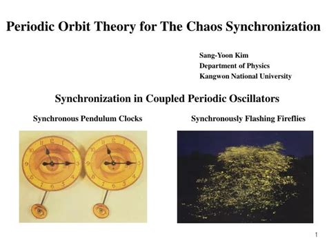 Ppt Periodic Orbit Theory For The Chaos Synchronization Powerpoint Presentation Id 3845802