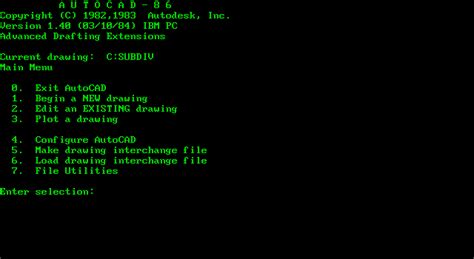 Winworld Autodesk Autocad 1 X Dos