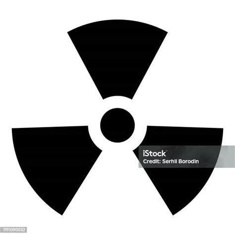 방사능 기호 핵 기호 아이콘 블랙 컬러 벡터 일러스트 플랫 스타일 이미지 아이콘에 대한 스톡 벡터 아트 및 기타 이미지