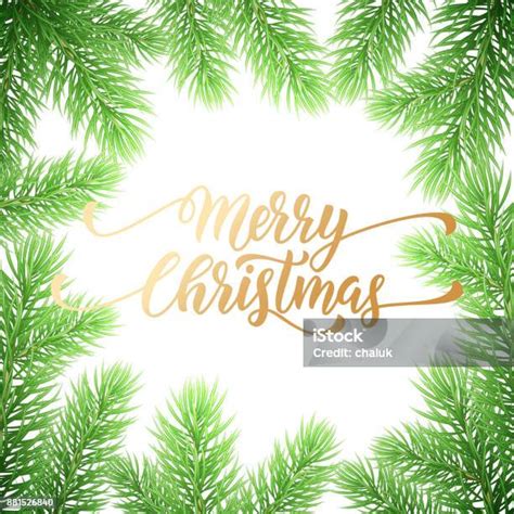 메리 크리스마스 휴일 황금 손으로 그려진된 견적 서 인사말 카드 배경 템플릿 크리스마스 전나무 가지 화 환 화 환 장식 및 화이트 프리미엄 디자인에 황금 텍스트를 벡터 0