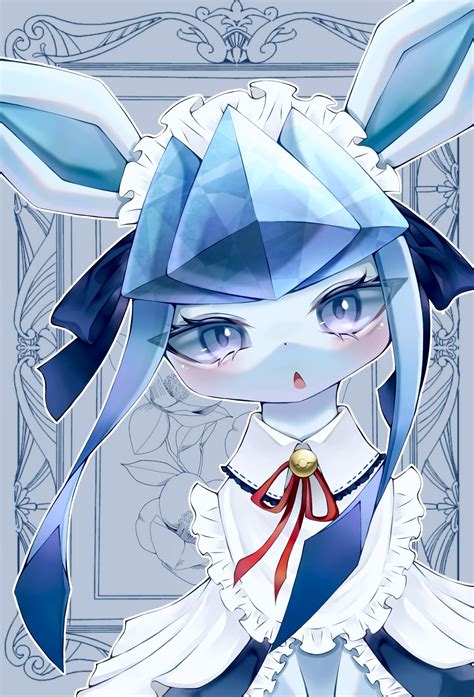 Glaceon And Glaceon Pokemon And More Drawn By Hinona Danbooru