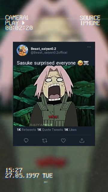 Sasuke Surprise Everyone 😈☠️ Sasuke Edit Montagem Miau Sasuke