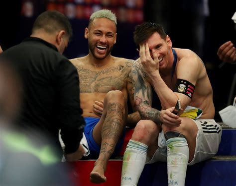 Qué Dijo Tite Sobre La Foto De Lionel Messi Y Neymar Riéndose Luego De La Final De La Copa América