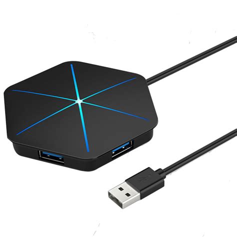 6 портовый разветвитель Usb2 0 Hub с индикатором Otg Rgb для чтения карт Tf купить с доставкой