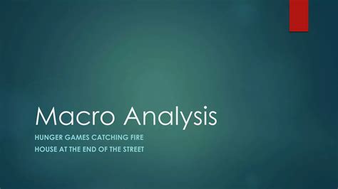 Macro Analysis Ppt