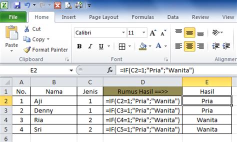 Auto Blog Menggunakan Fungsi IF Pada Excel