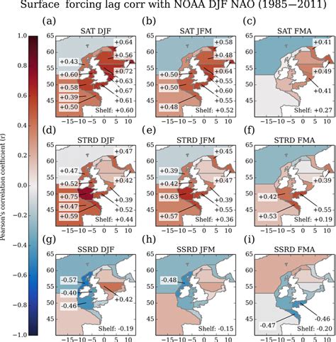 Correlation Maps Between Winter Djf Nao And Atmospheric Surface