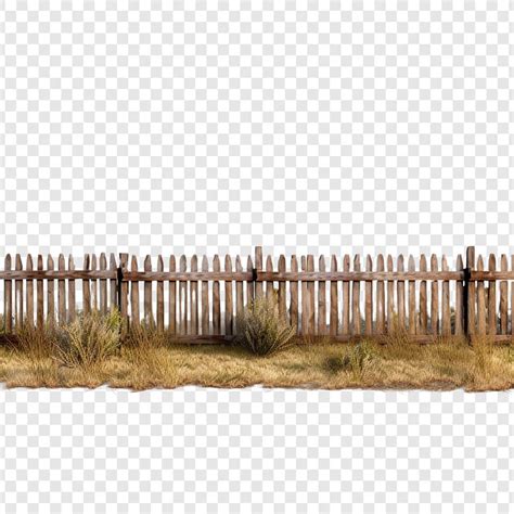 투명 한 배경에 고립 된 울타리 Ai 생성 Psd