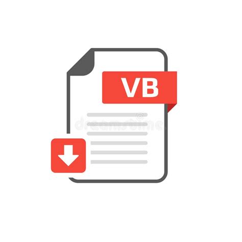 Download Vb File Format Extension Icon Stock Illustration Illustration Of Save Software