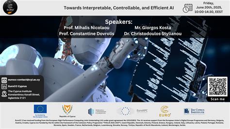 Towards Interpretable Controllable And Efficient Ai Eurocc Cyprus