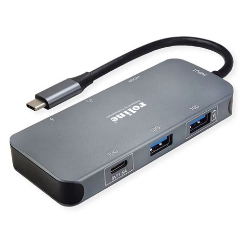 Docking Station USB 3 2 Gen2 Type C La HDMI 4K30Hz 2x USB 3 2 A 1x USB
