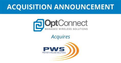 Optconnect Acquires Premier Wireless Solutions Expands Hardware
