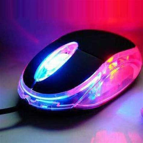 Red Blue Light Up USB Optical Mouse