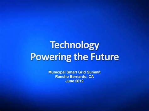 PPT Technology Powering The Future PowerPoint Presentation Free Download ID