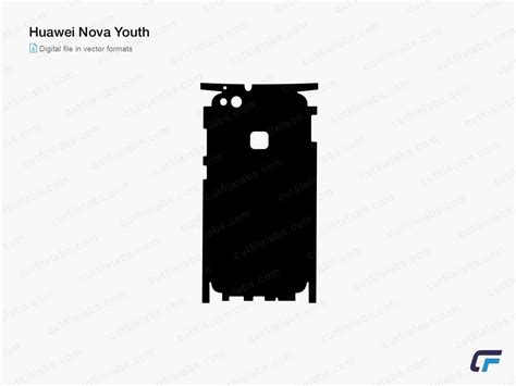 Huawei Nova Youth Cut File Template CutFileLabs