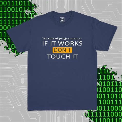 It Software Engineer Programmer Shirt Rule Of Programming Statement