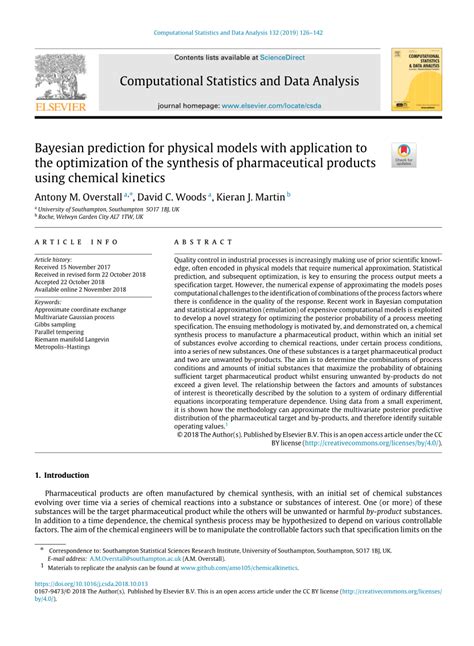 Pdf Bayesian Prediction For Physical Models With Application To The