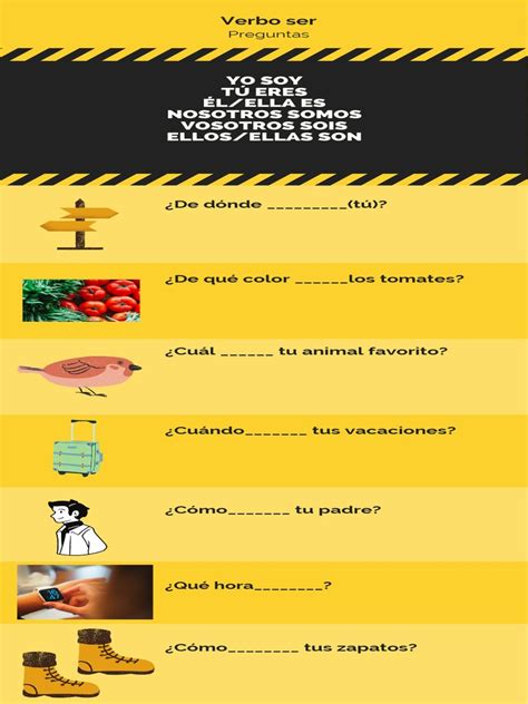 Verbo Ser Preguntas Conversacion Pdf