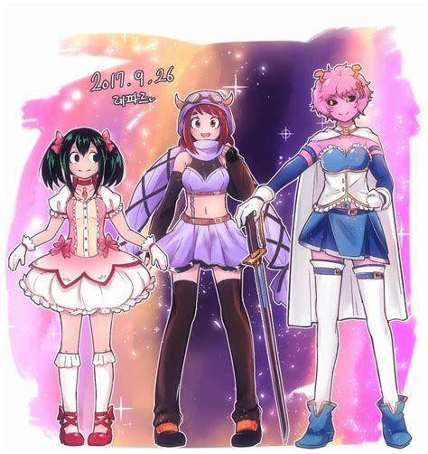 Puella Magi Madoka Magica X My Hero Academia By Cherrysloth R