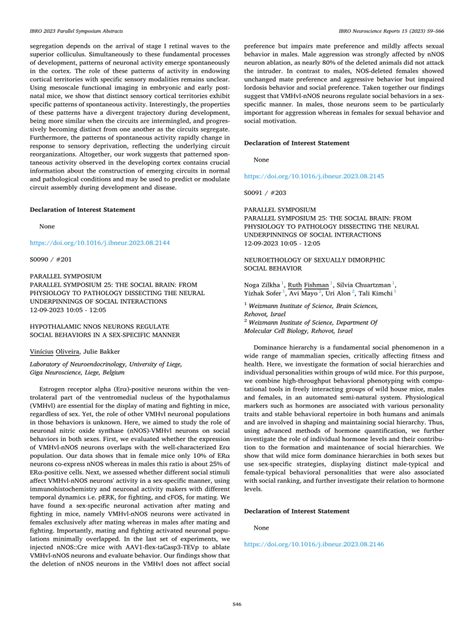 Pdf Hypothalamic Nnos Neurons Regulate Social Behaviors In A Sex Specific Manner