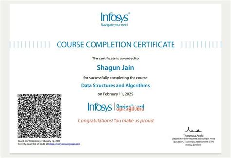 Datastructures Algorithms Infosysspringboard Continuouslearning
