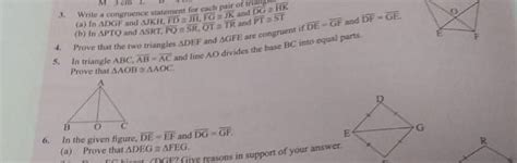 3 Write A Congruence Statement For Each Pair Of Trang Dg स Hk A In Dg