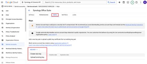How To Obtain An Api Key Or Similar Credentials For Integrating Third Party Ai With Synology Ai