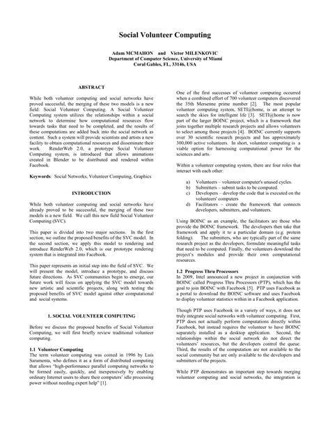 pdf social volunteer computing
