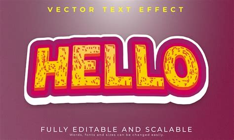 Premium Vector Editable Vintage Retro Text Effect Vector