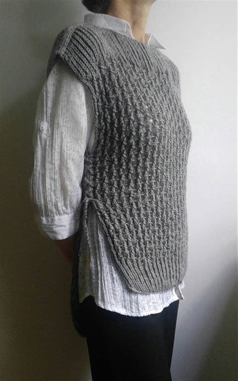 Womens Slipover Knitting Pattern Womens Comfy Pullover Knitting