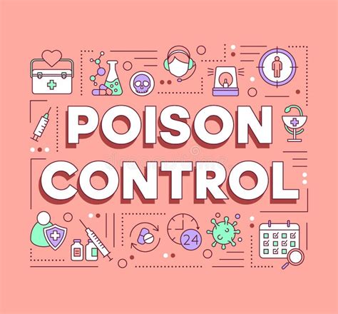 Poison Safety Poster Template Layout Toxin Protection And Antidote
