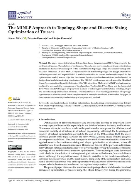2022sillih The Minlp Approach To Topology Shape And Discrete Sizing