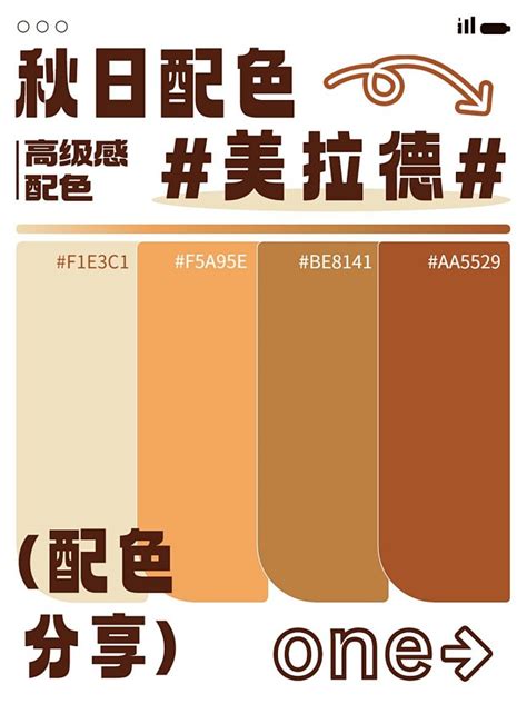美拉德配色分享小红书配图