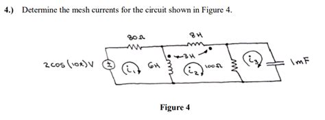 Solved Determine The Mesh Currents For The Circuit Shown Chegg