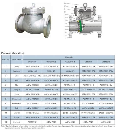 API D Cast Steel Flanged Swing Check Valve Class Lbs