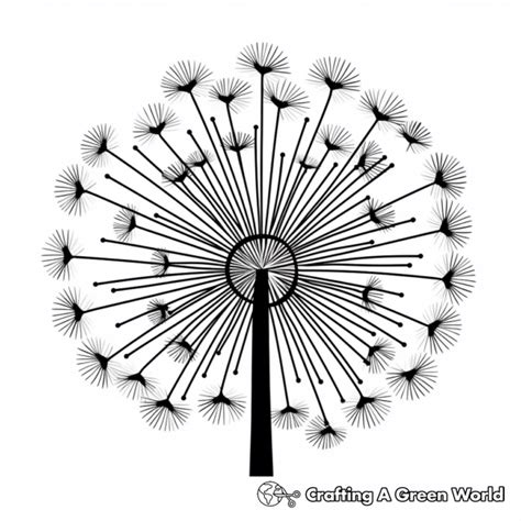 Dandelion Coloring Pages Free And Printable