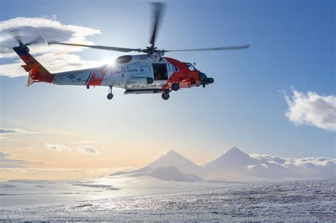 Coast Guard Patrols In Alaska Winter