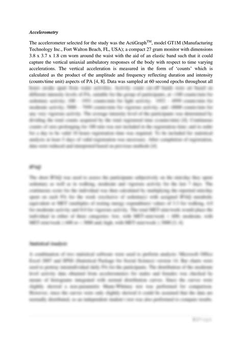 Solution Assessment Of Physical Activity With Combined Approach Of Accelerometry And The