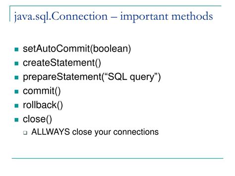 Ppt Database Programming In Java Powerpoint Presentation Free Download Id3737218