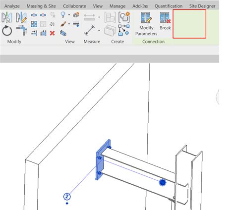 cannot customize structural steel connection connected to concrete