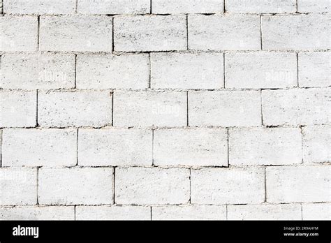 White Concrete Block Wall White Concrete Block Wall