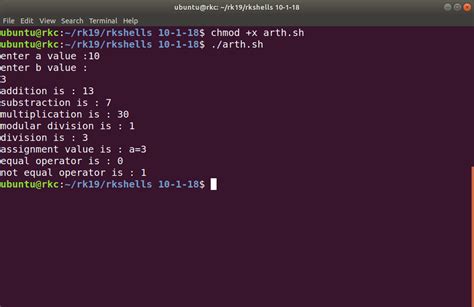Operating System Intoduction To Shell Programs Arithmetic And