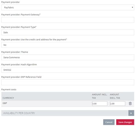 Configure Payment Methods