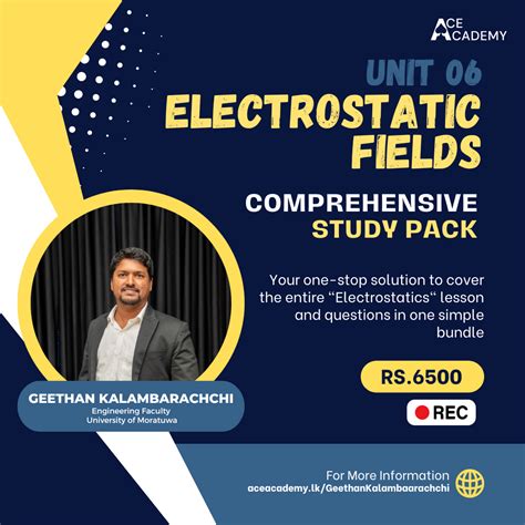 Unit 06 Electrostatic Fields Comprehensive Study Pack Ace Academy