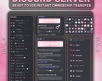 Fully Setup Pink And White Discord Server Cute Aesthetic Discord